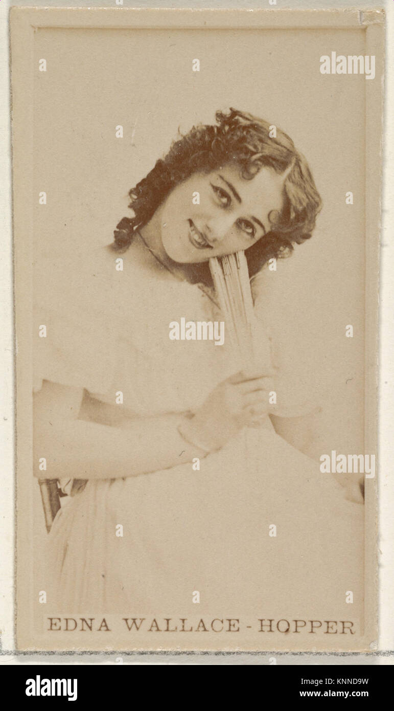 A portrait card of Edna Wallace-Hopper from the Actors and Actresses ...