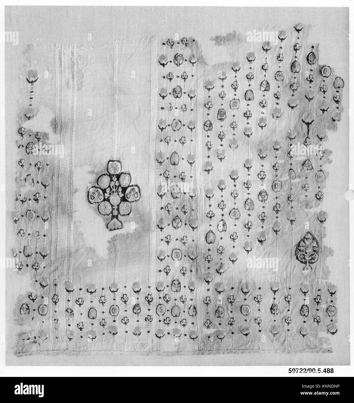 Illustration of a historical fragment featuring a scattered pattern ...