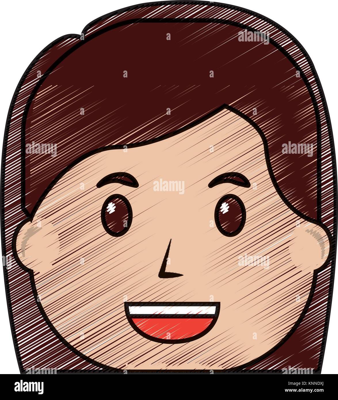 Woman Face Smile Character Cartoon Stock Vector Image And Art Alamy