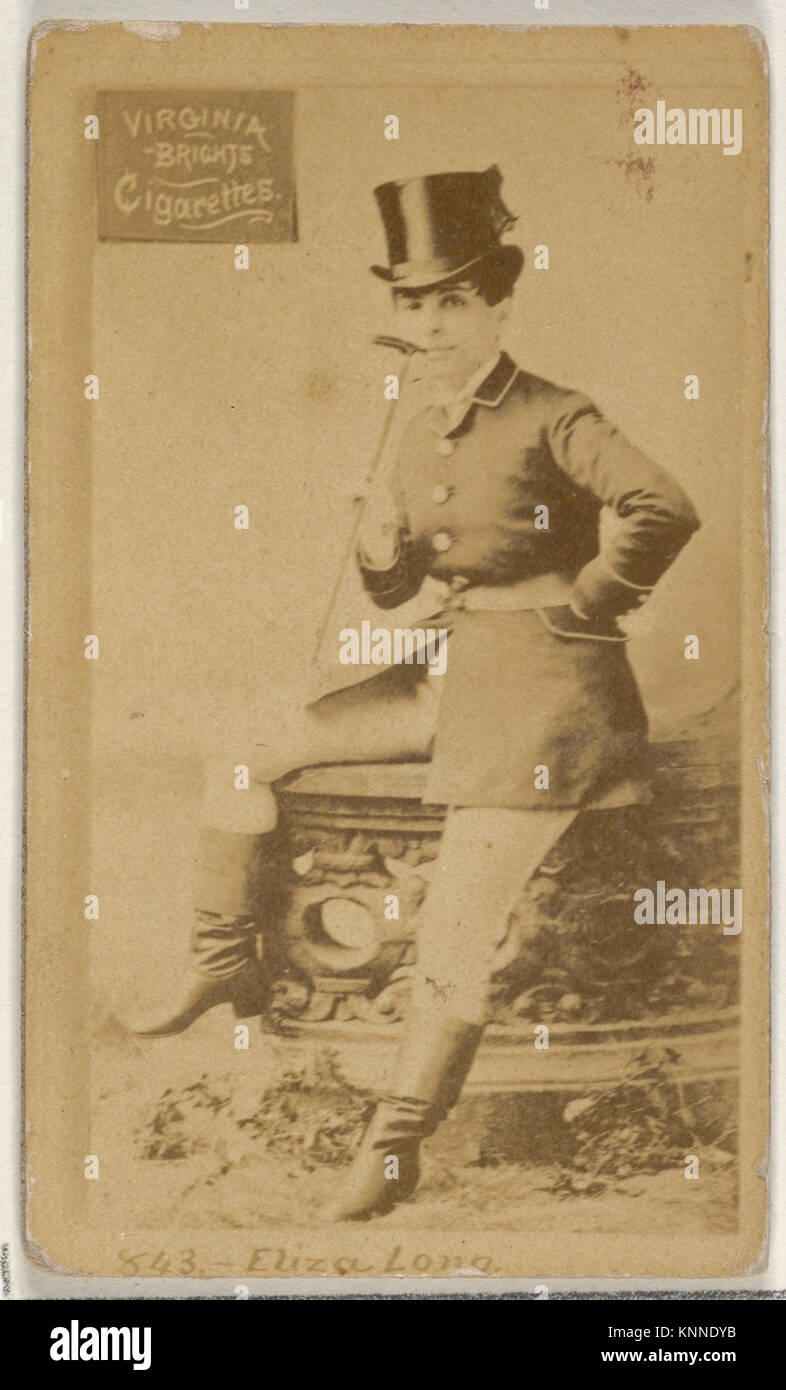 Trading card depicting actress Eliza Long from the Actors and Actresses ...