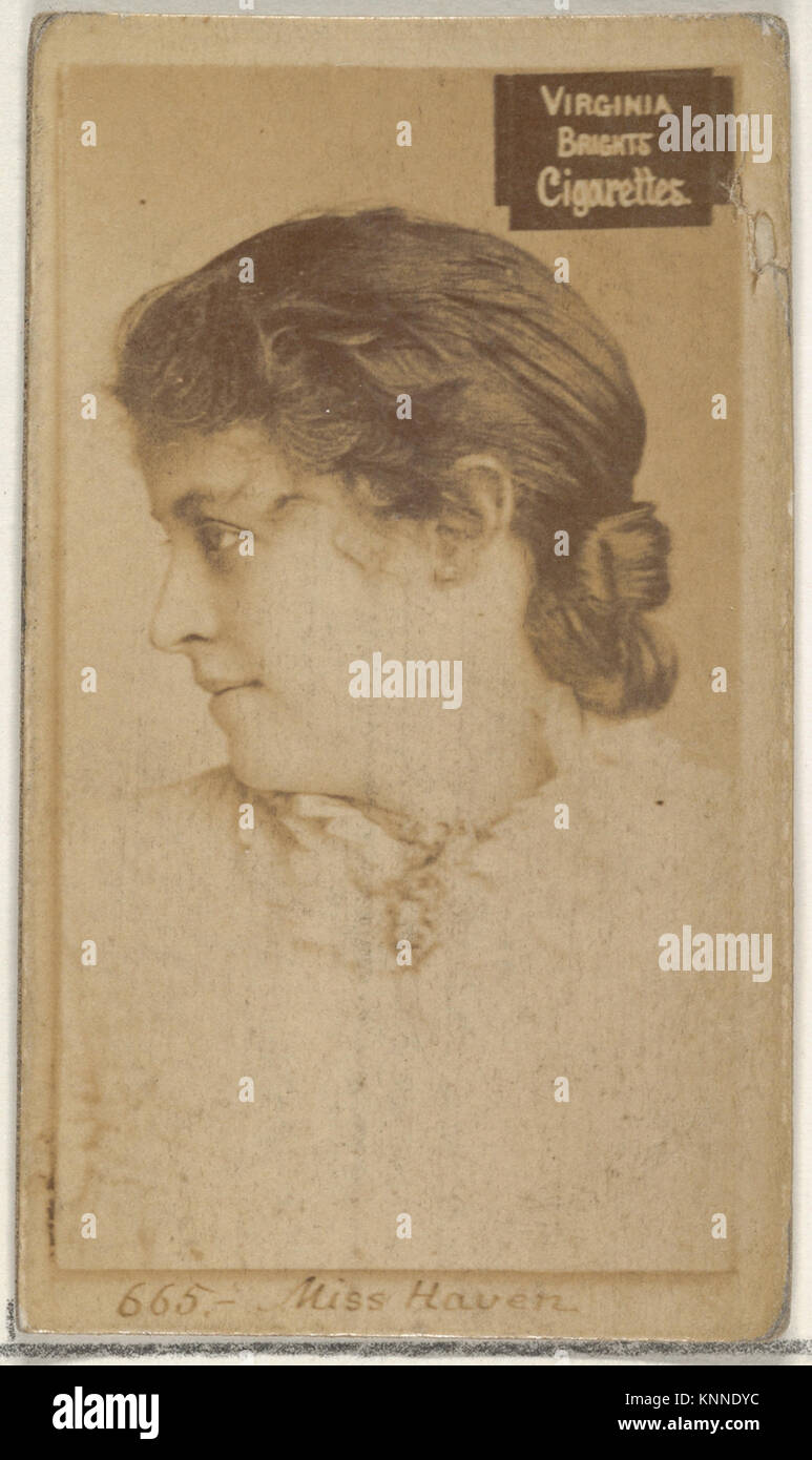 Card 665, Miss Haven, from the Actors and Actresses series (N45, Type 2 ...