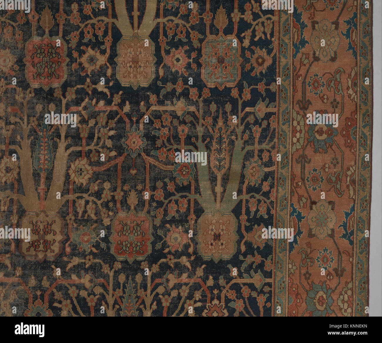 Carpet with Repeating Tree Design MET DP170496 446631 Stock Photo - Alamy