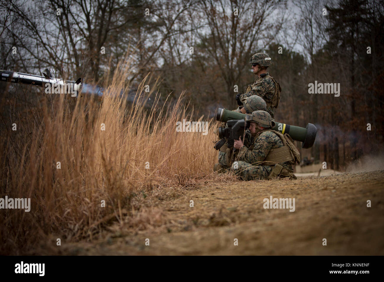 U.S. Marines with the Combined Anti-Armor Team, 2nd Battalion, 8th ...