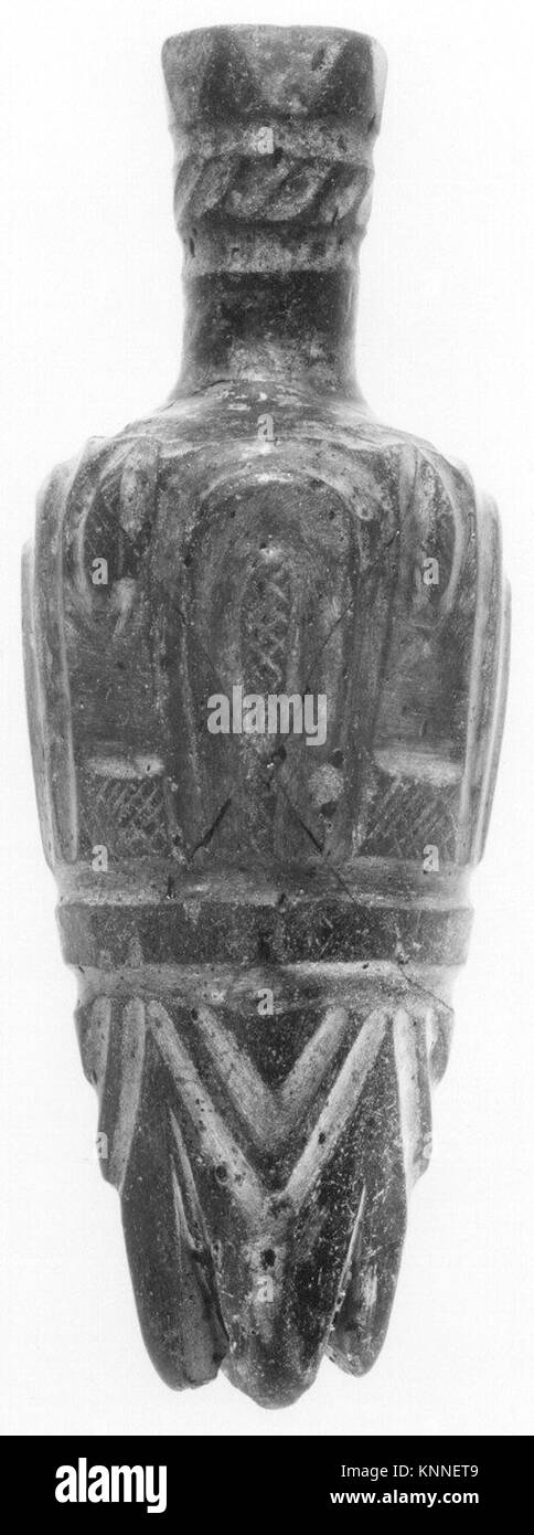 Illustration of a historical flask showing shape, material, and ...