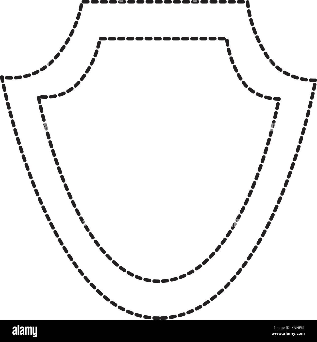 shield protection emblem empty icon Stock Vector Image & Art - Alamy