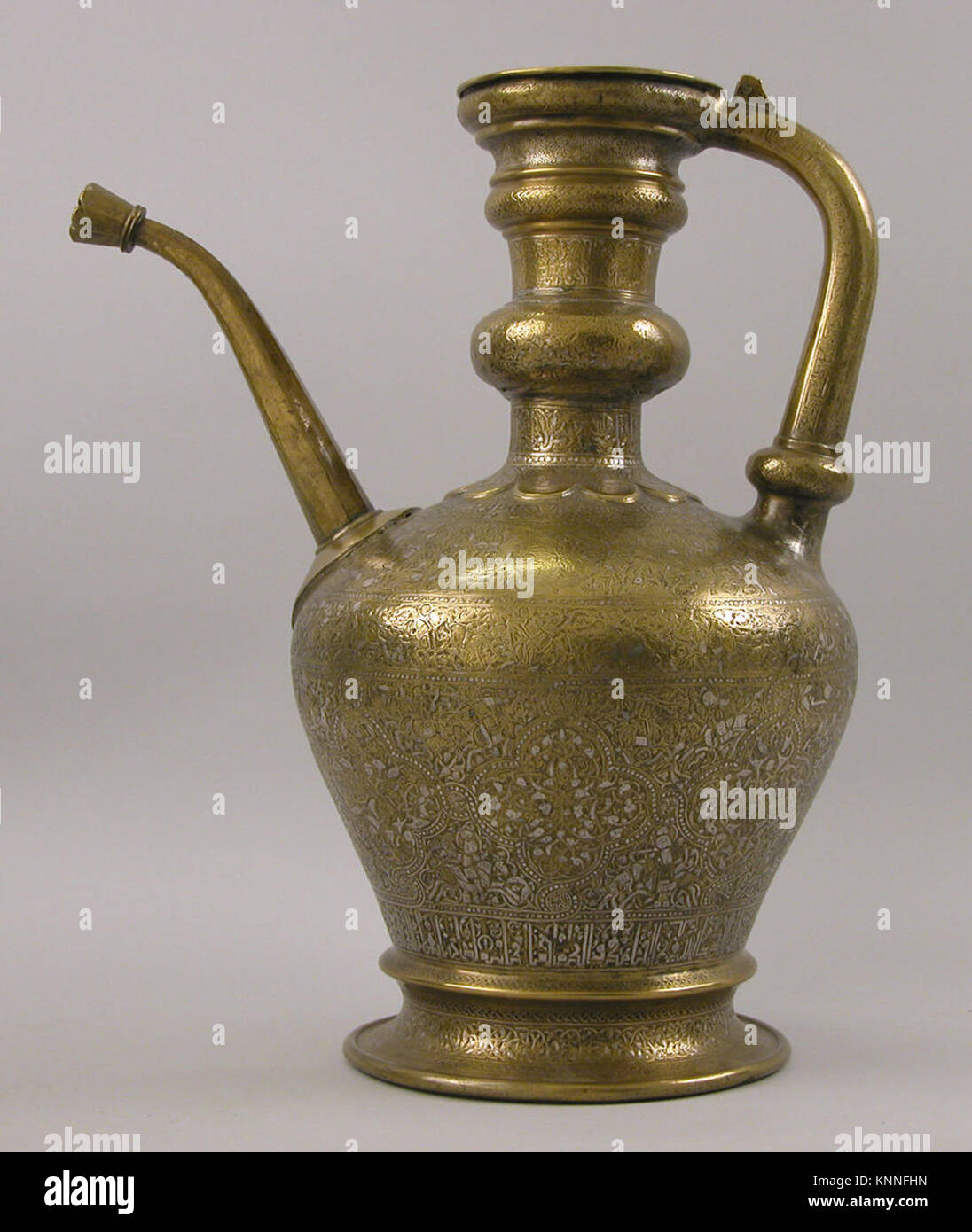 Ewer with Inscription, Horsemen, and Vegetal Decoration MET sf91-1-586b ...