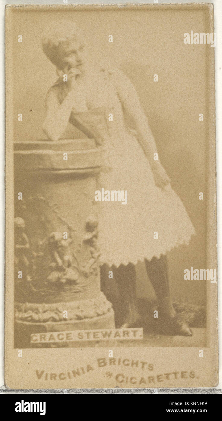 Cigarette card portrait of Grace Stewart from the Actors and Actresses ...