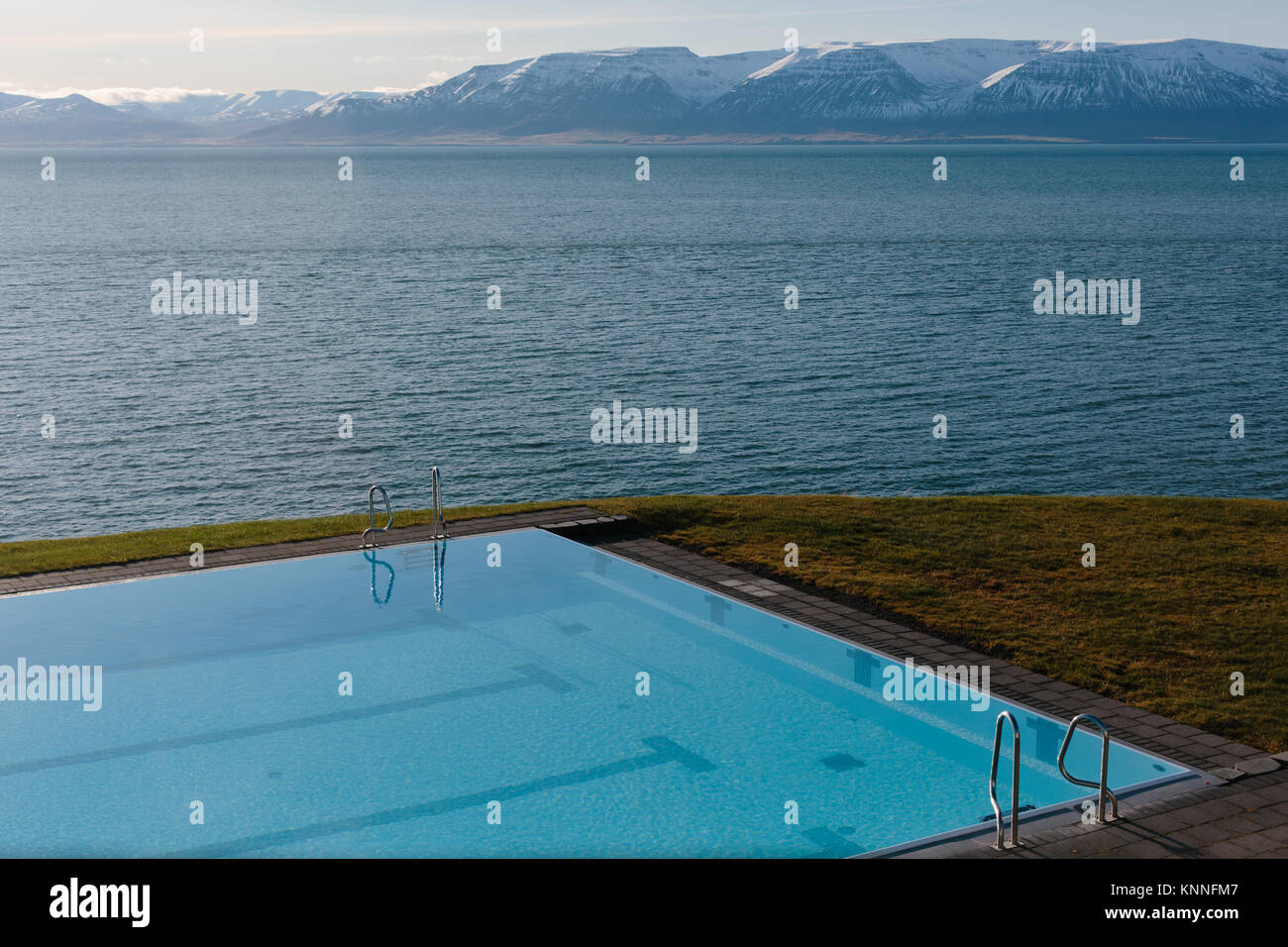 Swimming Pool at Hofsos, Sundlaugin á Hofsósi, Iceland Stock Photo - Alamy