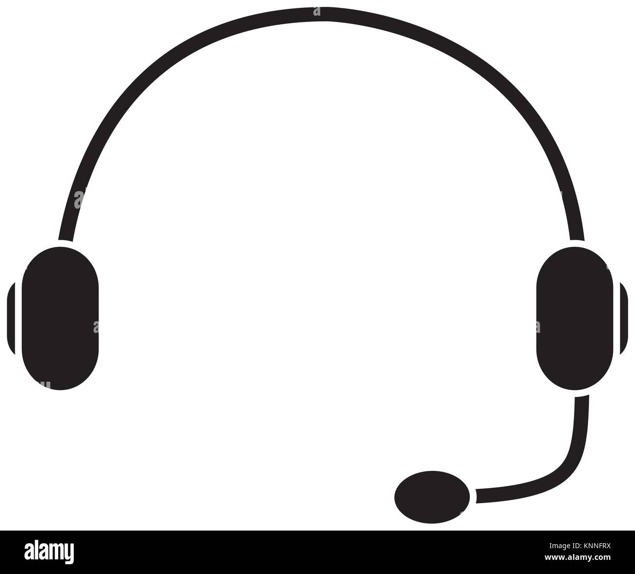 headset support helpline communication equipment Stock Vector Image ...