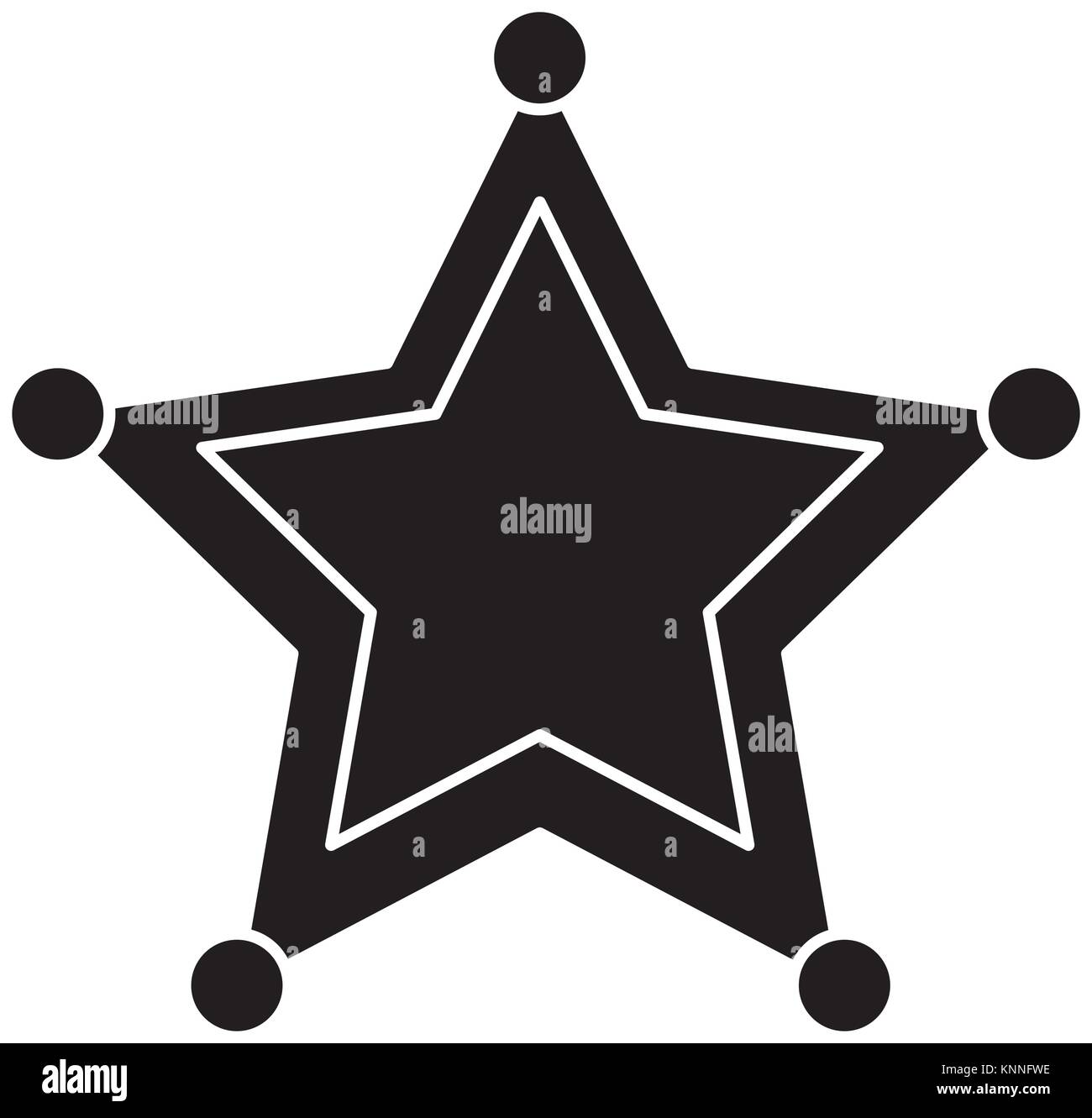 star sheriff police insignia authority icon Stock Vector Image & Art ...