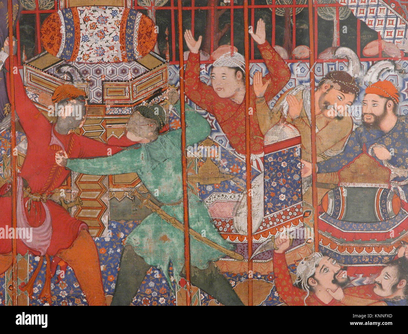 Hamza's Heroes Fight in Support of Qasim and Badi'uzzaman , Folio from ...