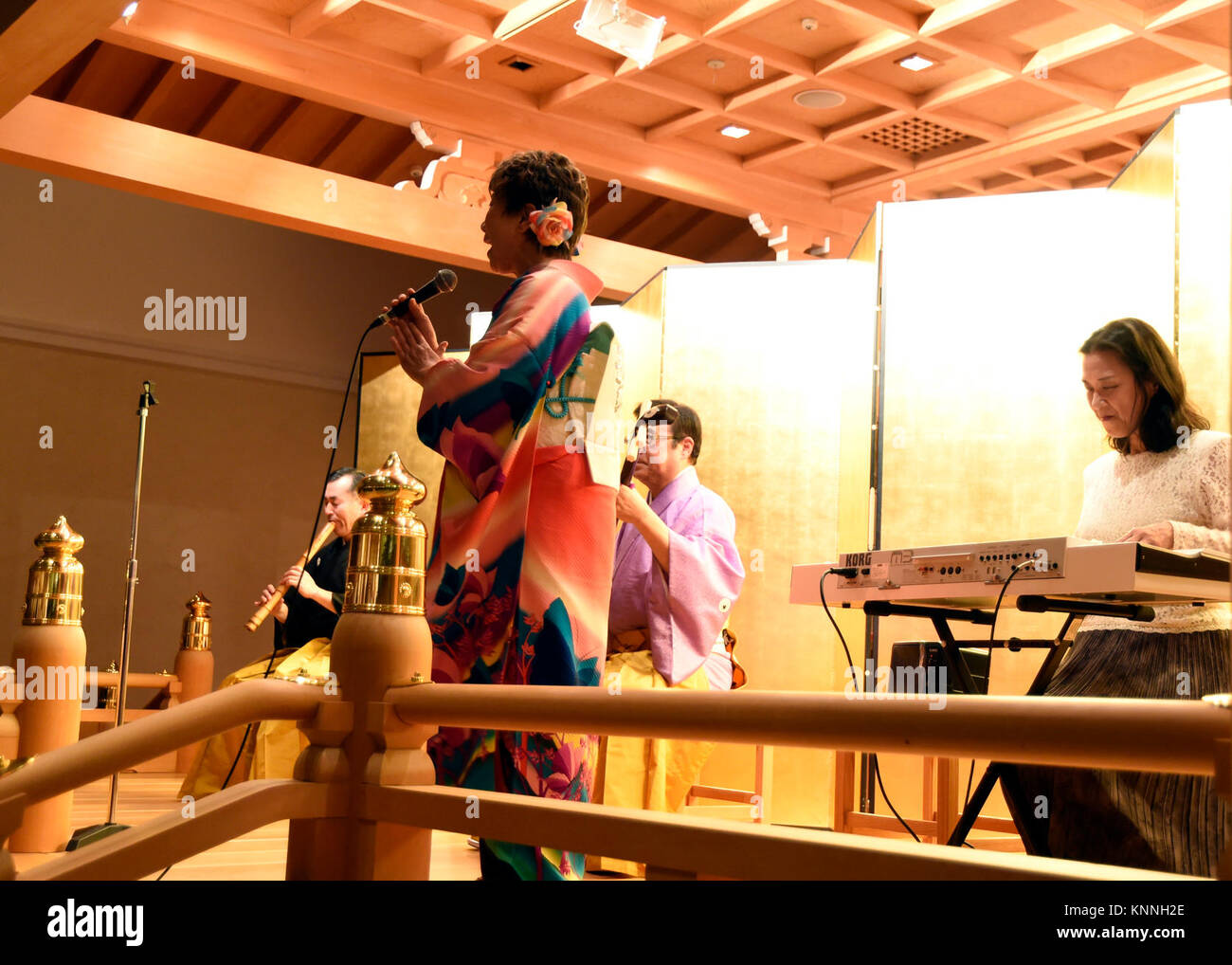 CAMP SENDAI, Japan – Japanese composers and artist don traditional garb ...