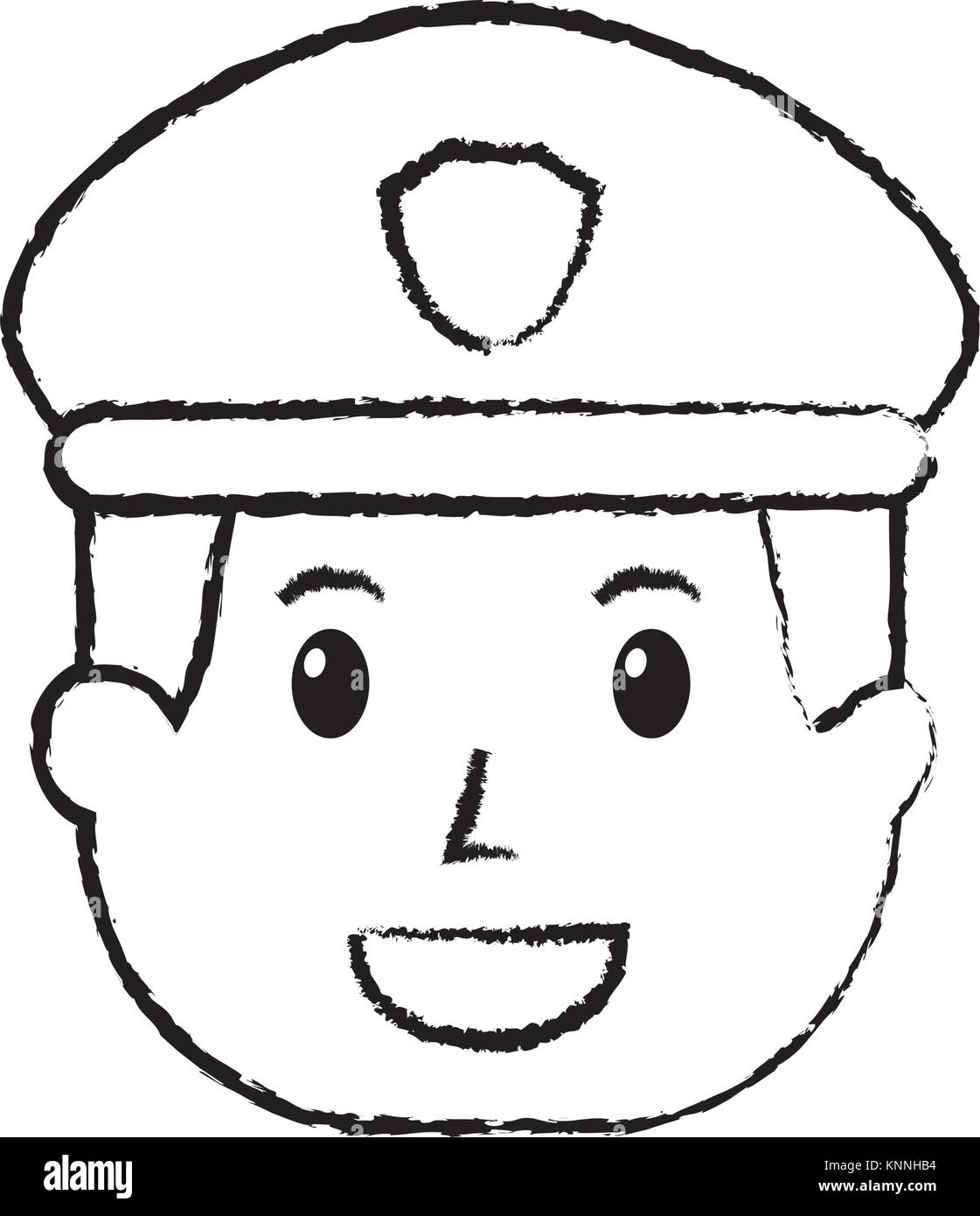 policeman face happy authority character Stock Vector Image & Art - Alamy