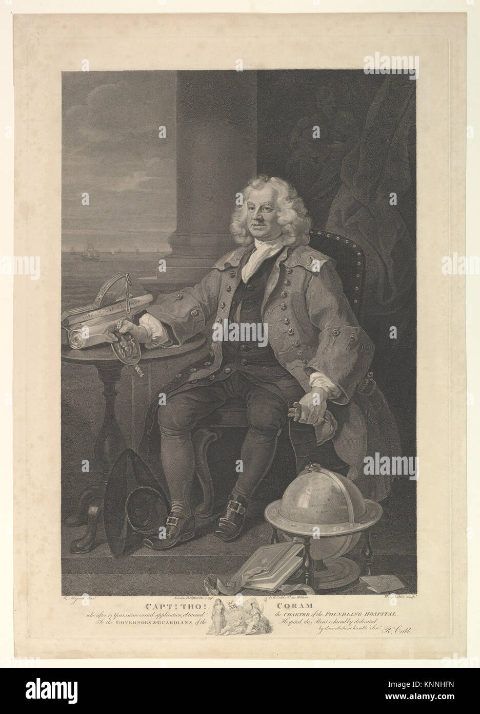 This engraving by William Nutter, after William Hogarth, portrays ...