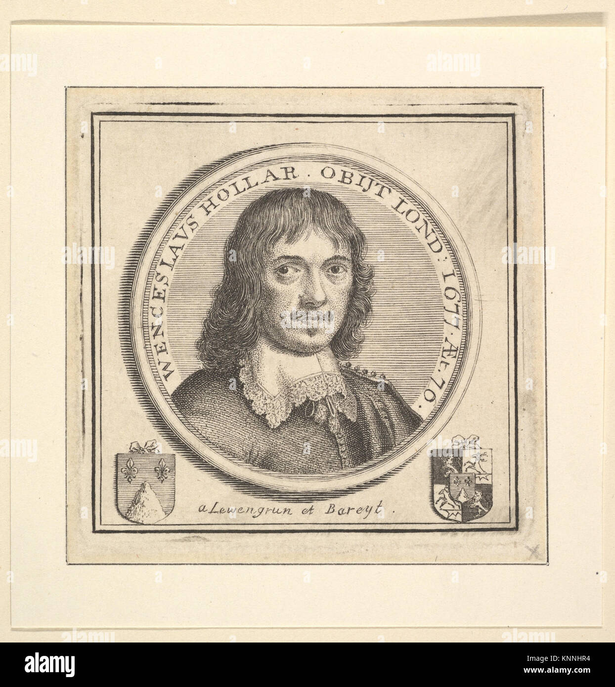 Bust of Hollar in a Circular Frame (published in Vertue's, Description ...