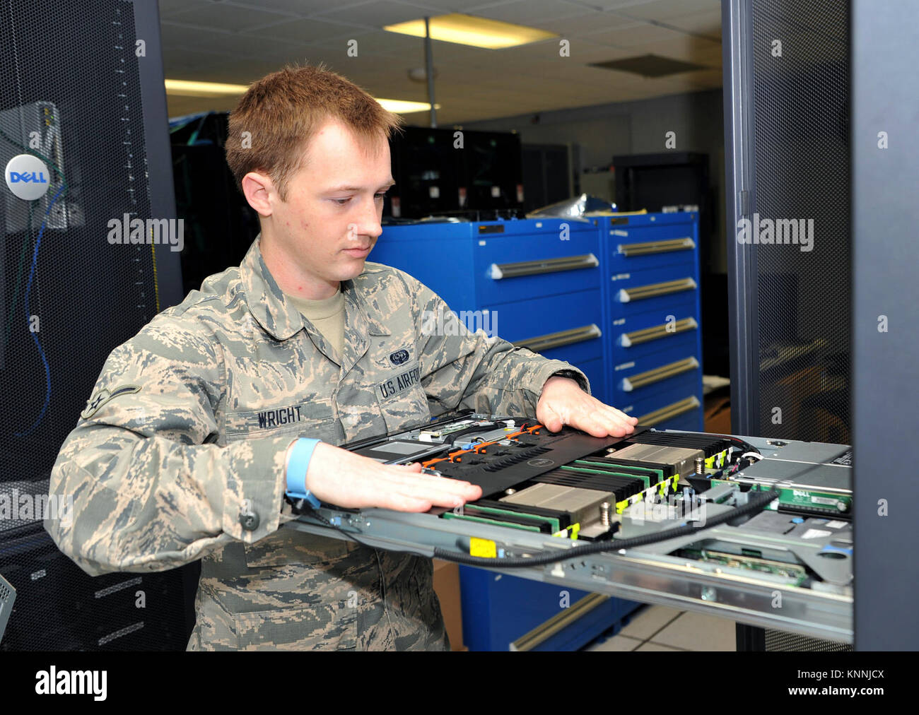 Airman Conner Wright, 9th Communications Squadron cyber operations ...