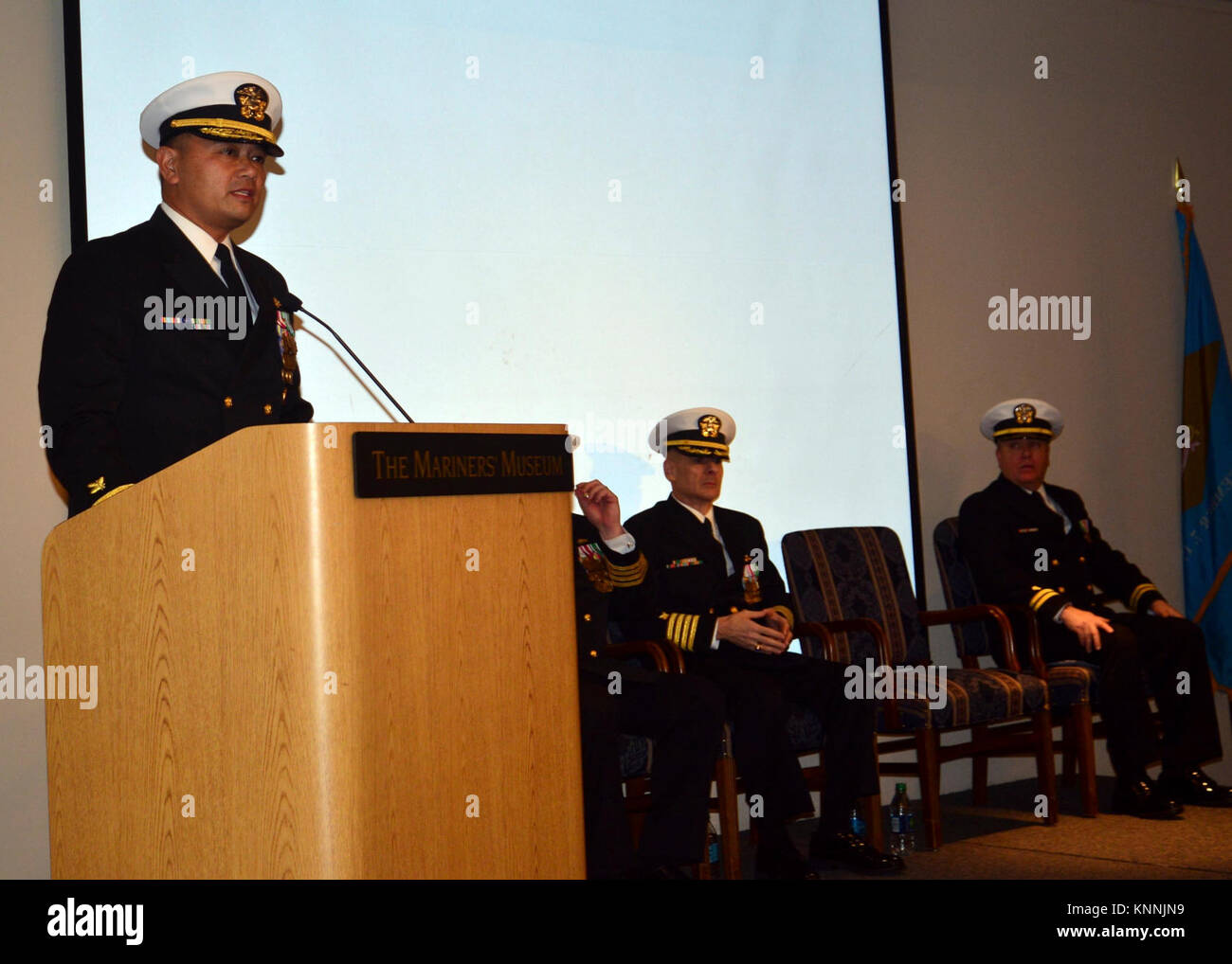 NEWPORT NEWS, Va (December 8, 2017) - Rear Admiral Alan J. Reyes ...