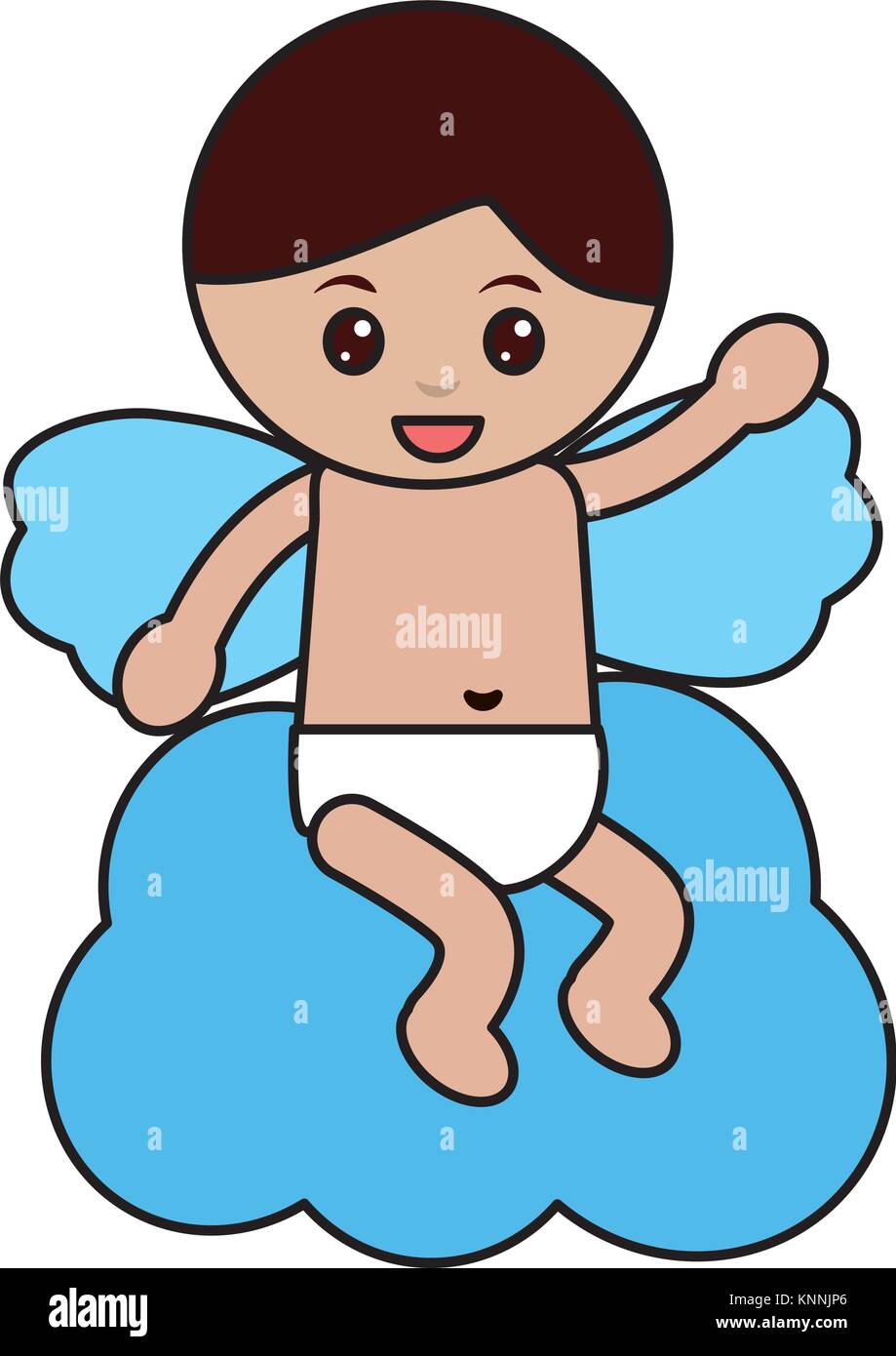 love cupid sitting in cloud cartoon Stock Vector Image & Art - Alamy