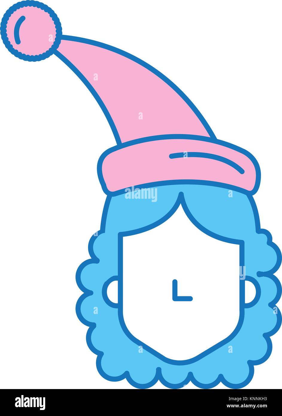 woman with sleeping hat vector illustration design Stock Vector Image ...