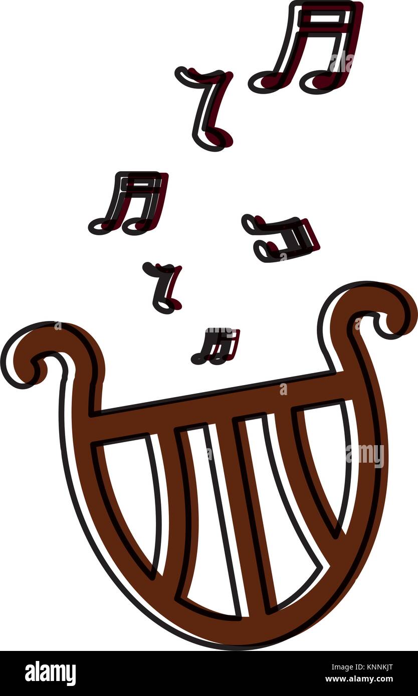 romantic harp note music instrument Stock Vector Image & Art - Alamy