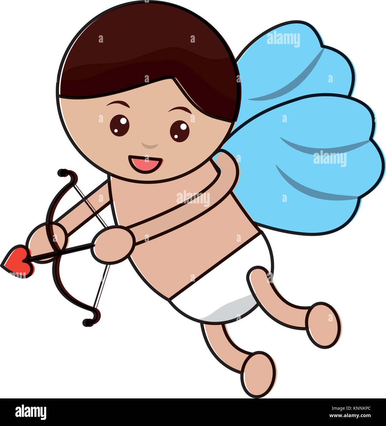 love cupid angel fly bow arrow romantic Stock Vector Image & Art - Alamy