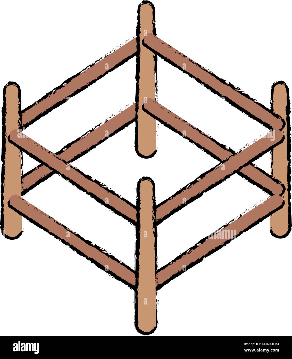 wooden corral isolated icon vector illustration design Stock Vector ...