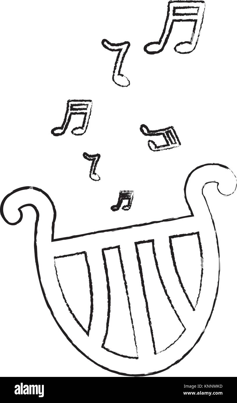 romantic harp note music instrument Stock Vector Image & Art - Alamy