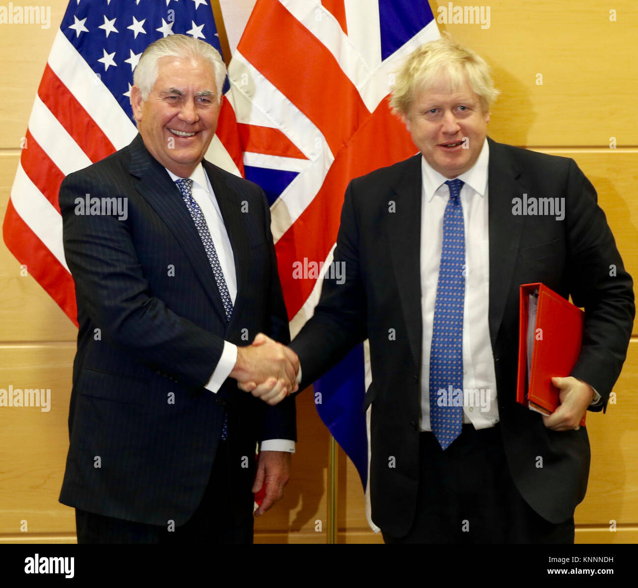 Foreign secretary boris johnson meets hi-res stock photography and ...