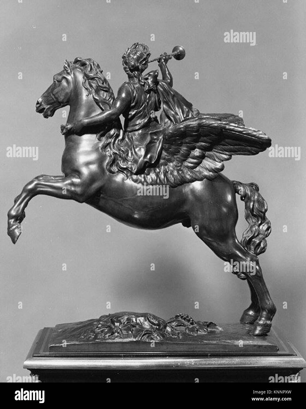A MET artwork titled 'Fame' depicting an allegorical figure ...
