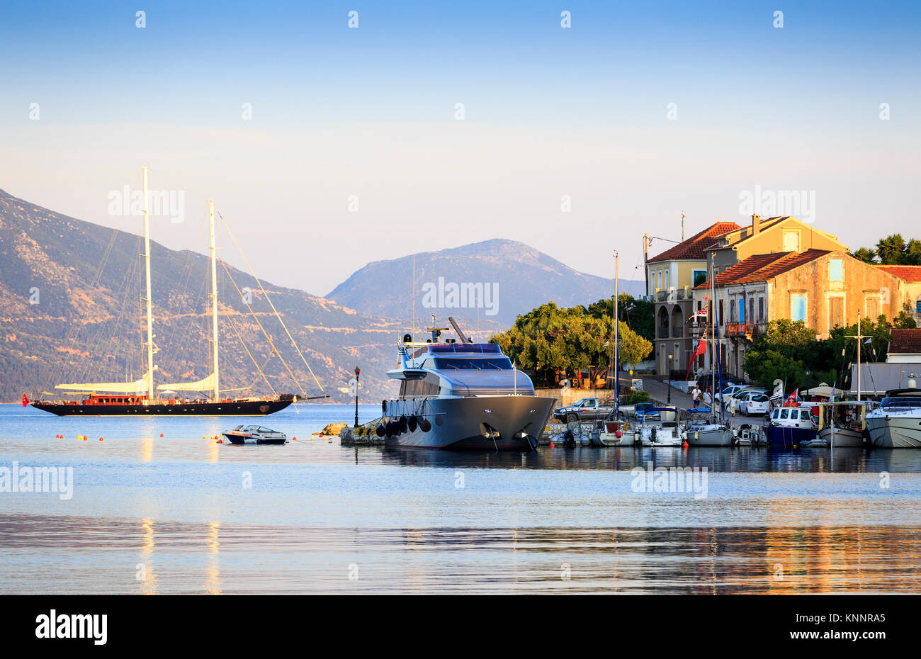 Fiskardo Harbour, Kefalonia, Greece Stock Photo - Alamy