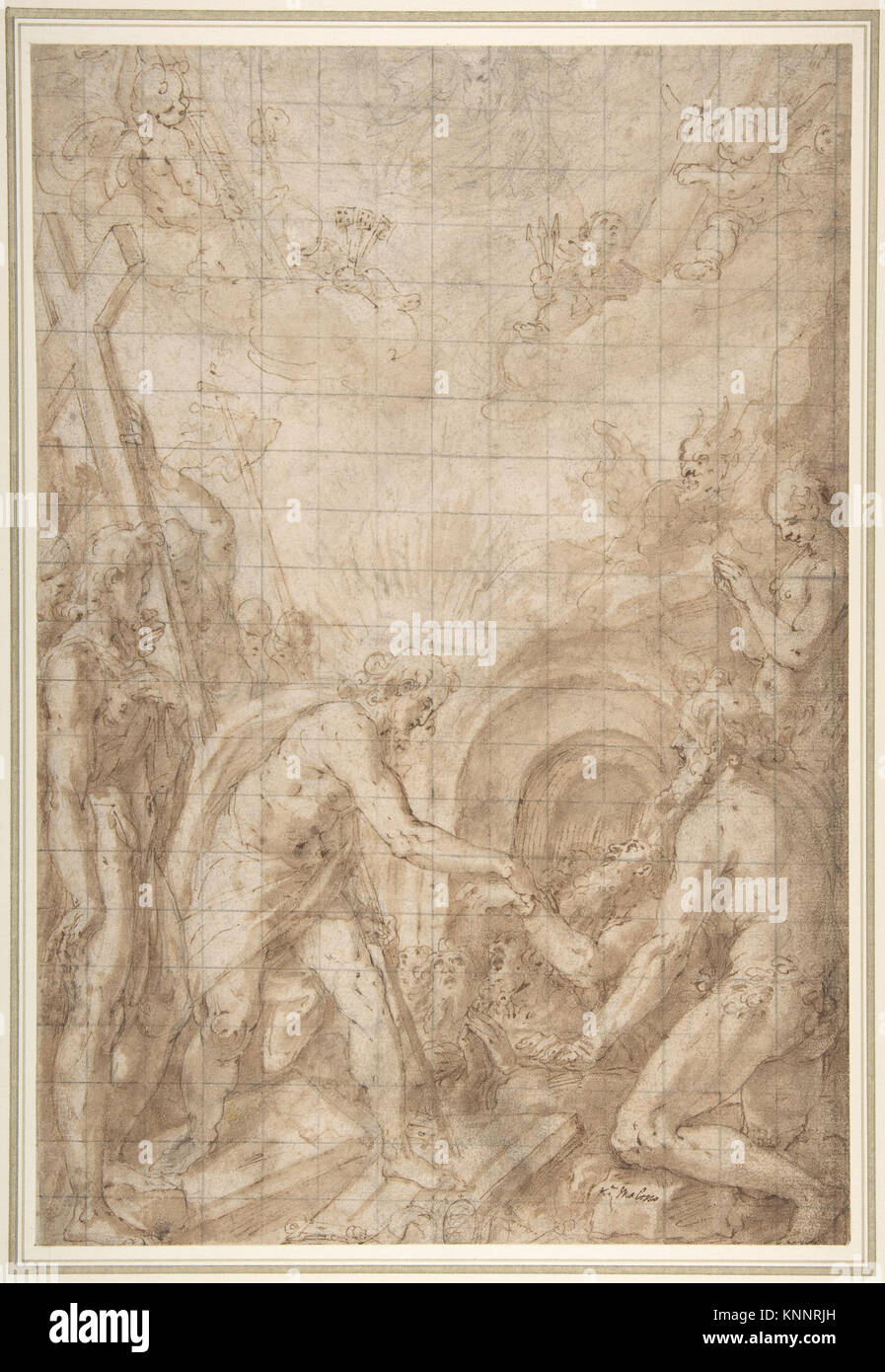 Christ in Limbo- Design for the Standard of a Confraternity MET ...