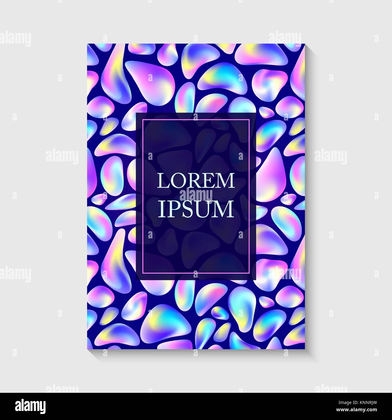 Cover design templates with colorful drops Vector illustration Stock ...