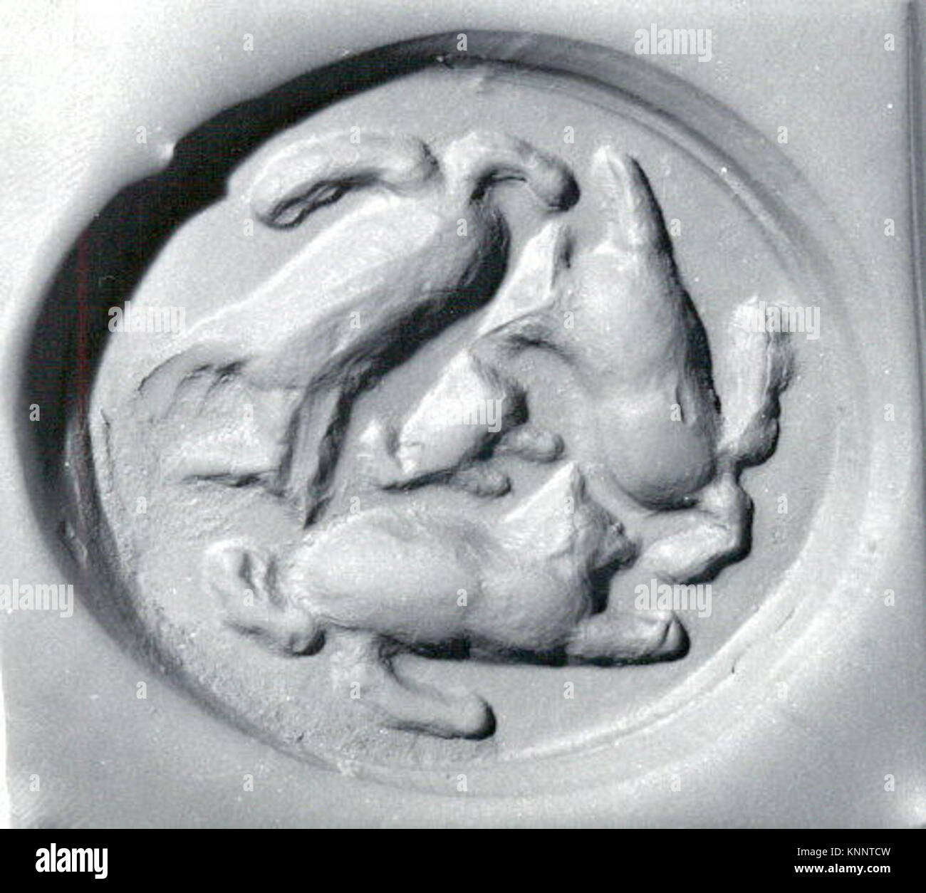 Drilled oval hemispheroid seal MET ss1987 96 14 327292 Stock Photo - Alamy