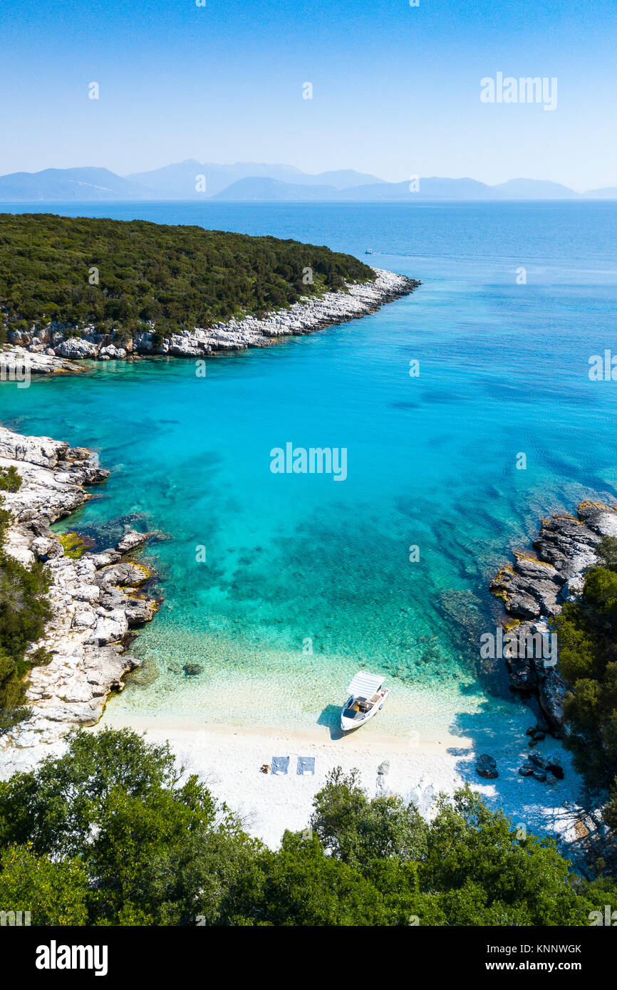 Kimilia beach near Fiskardo, Kefalonia, Greece Stock Photo - Alamy