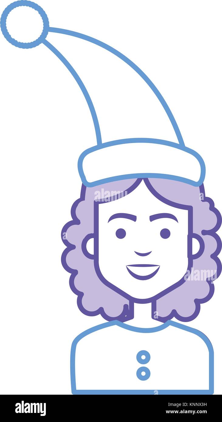 woman with sleeping hat vector illustration design Stock Vector Image ...