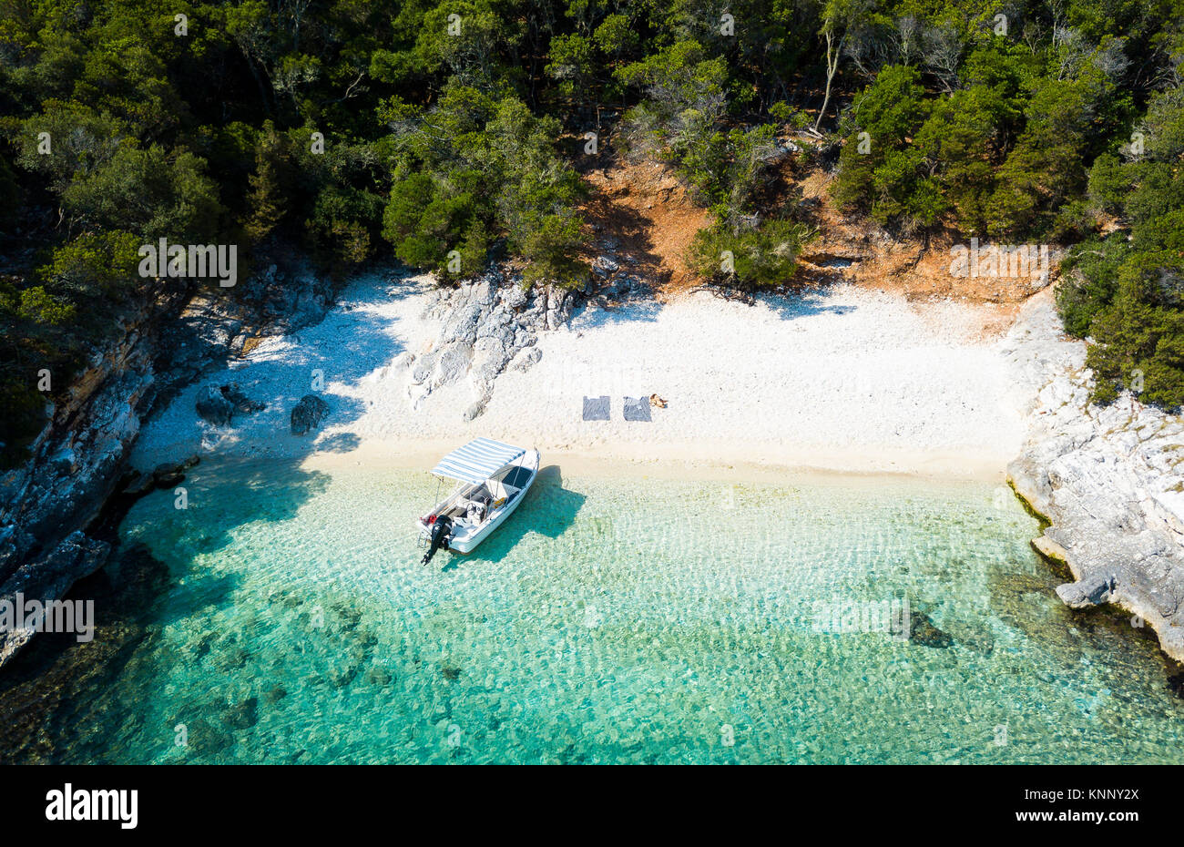 Kimilia beach near Fiskardo, Kefalonia, Greece Stock Photo - Alamy