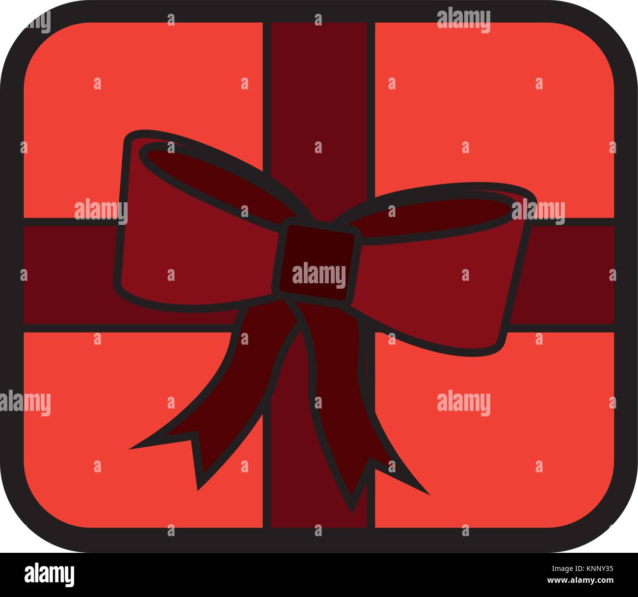 gift box present top view decoration Stock Vector Image & Art - Alamy
