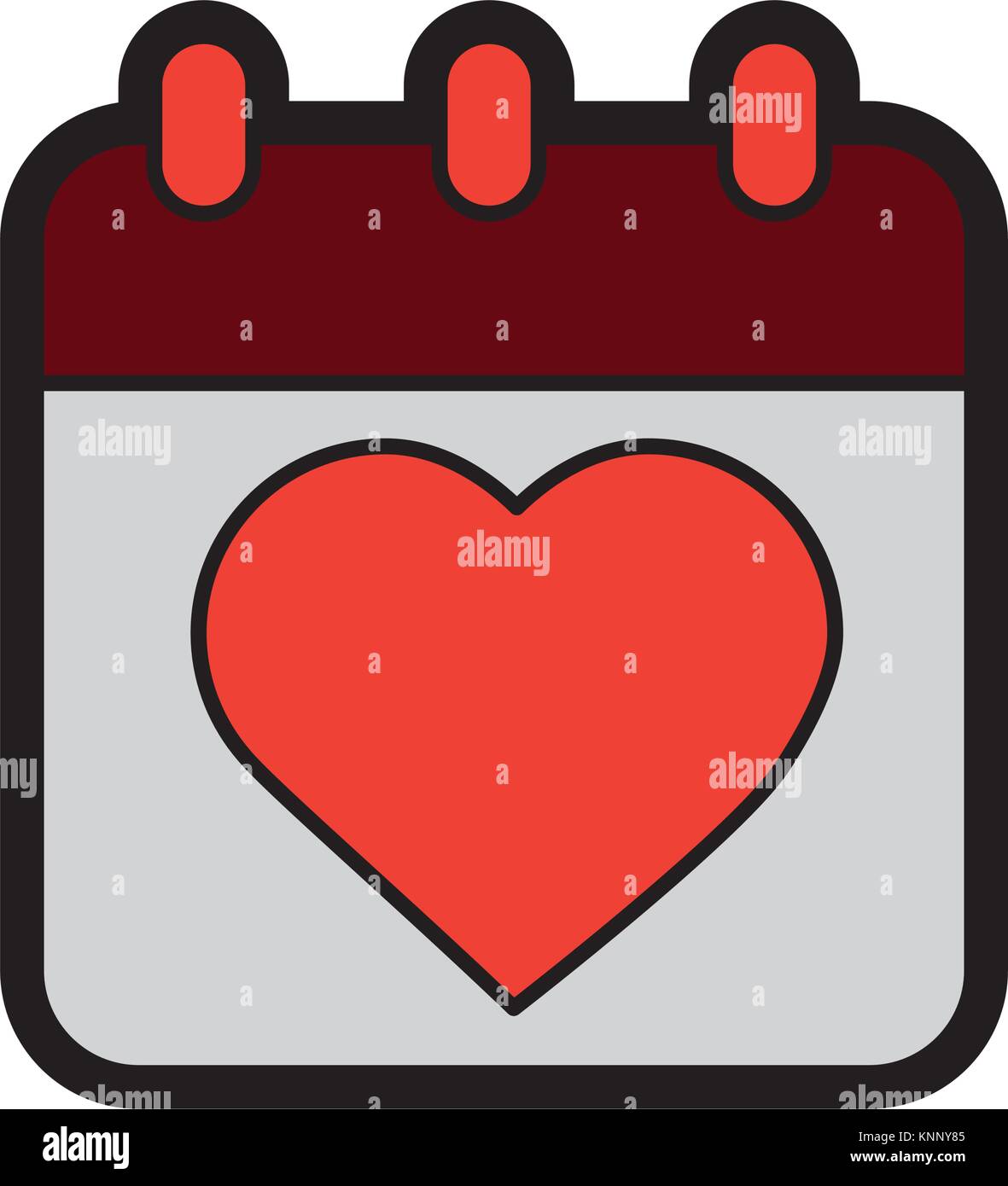 valentines day calebration calendar romantic date Stock Vector Image ...