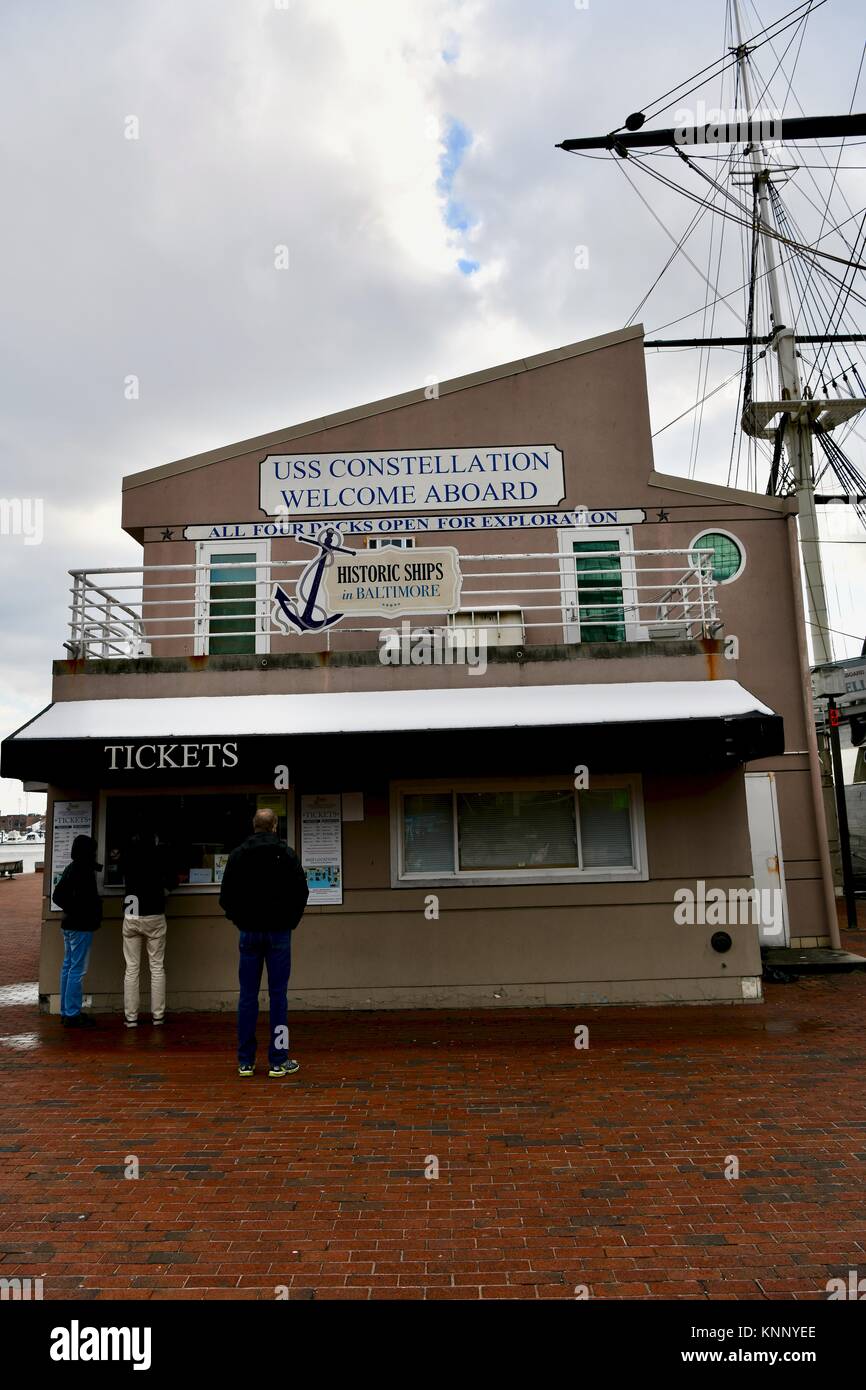 USS Constellation museum, Baltimore, MD, USA Stock Photo - Alamy