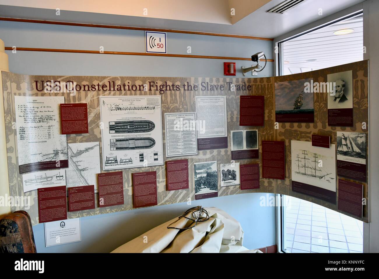 Historic USS Constellation navy ship, Baltimore, MD, USA Stock Photo ...