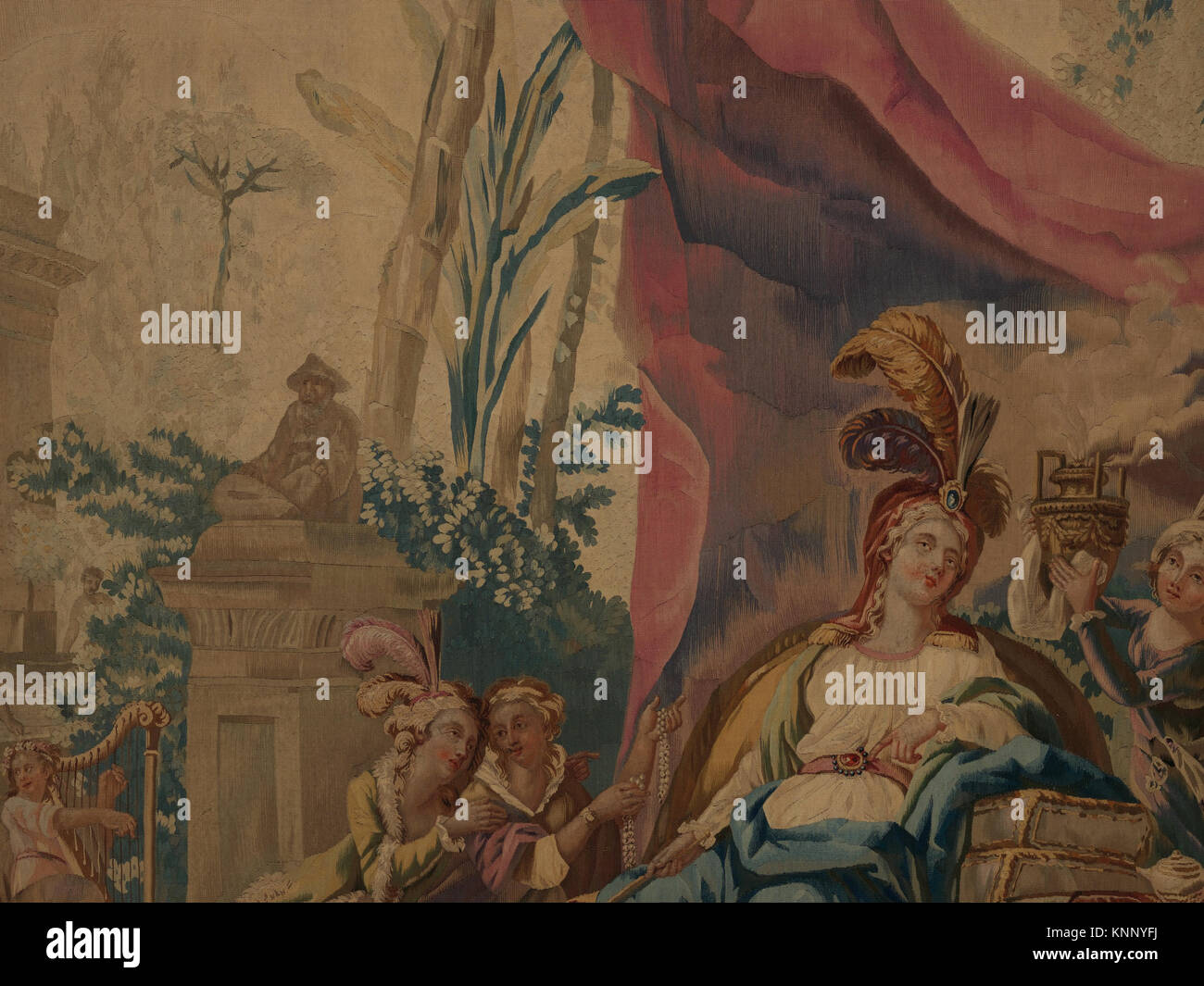 An illustration from a textbook depicting Asia as part of 'The Four ...