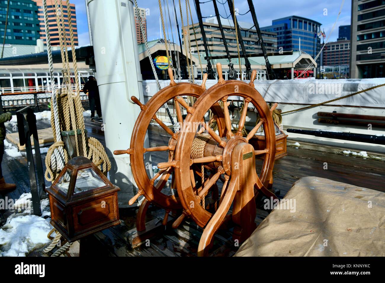 Uss constellation ship wheel hi-res stock photography and images - Alamy