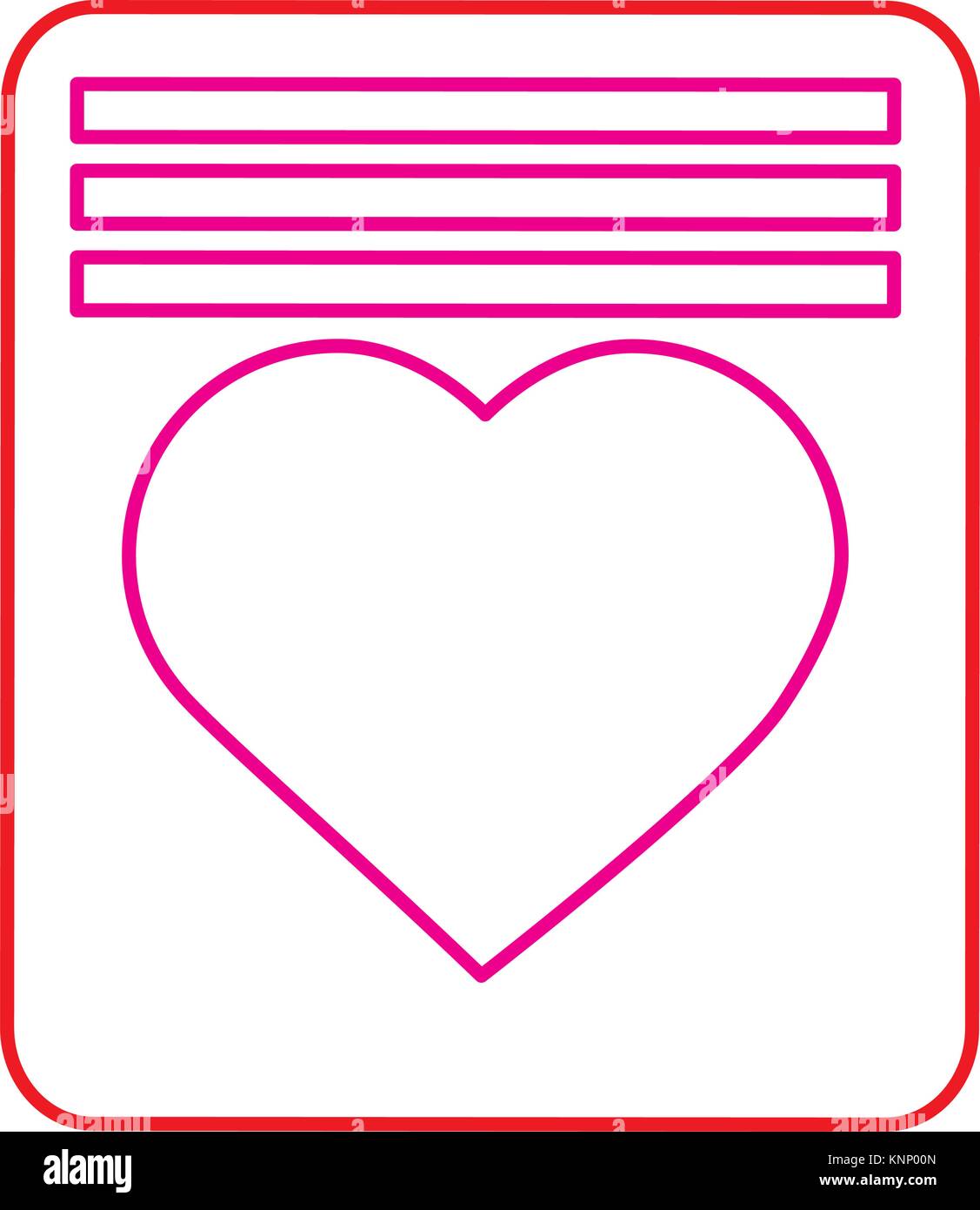 valentines day letter card greeting heart love Stock Vector Image & Art - Alamy