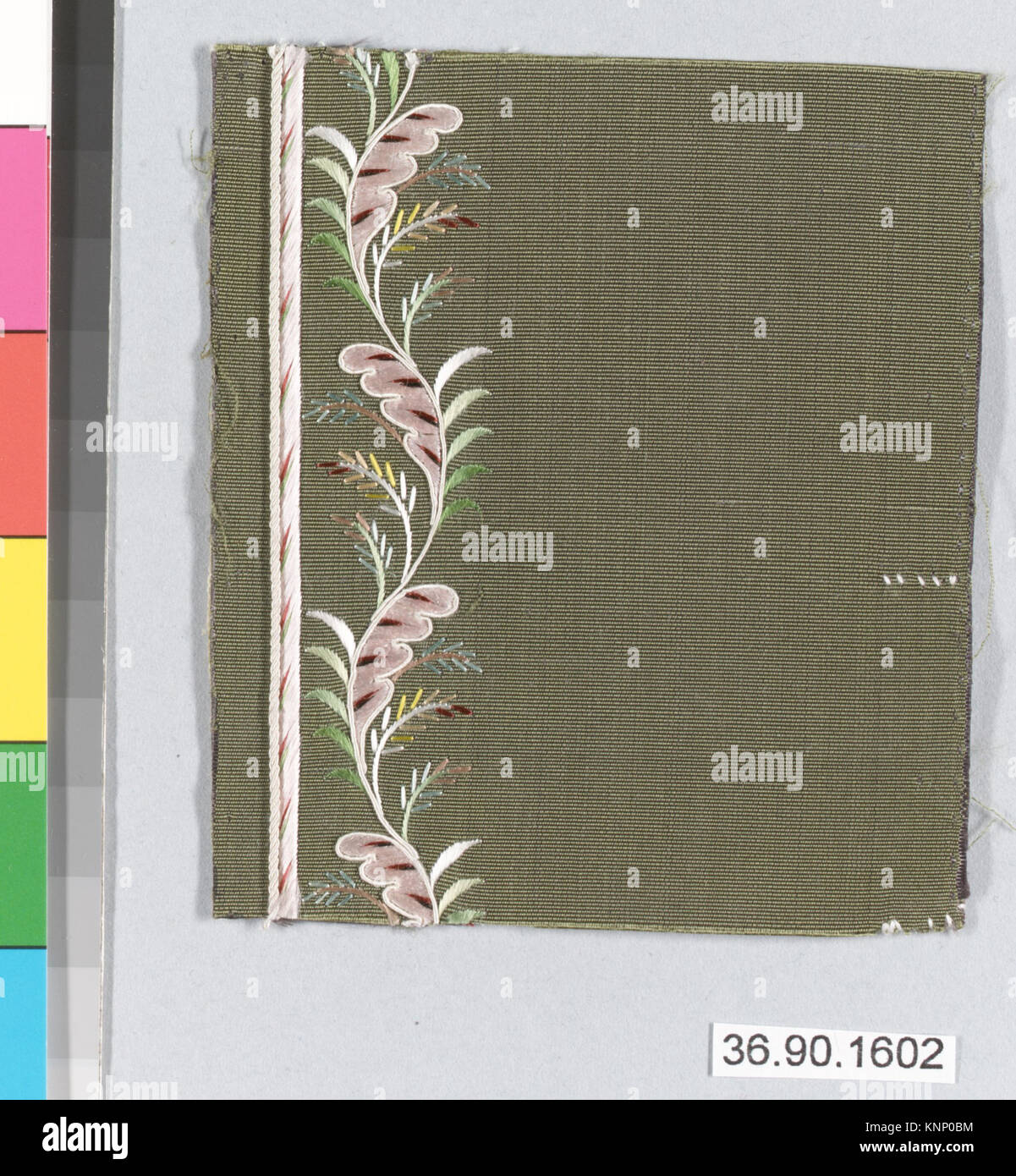 Embroidery sample for a man’s suit or waistcoat MET DP1978 36.90.1602 ...