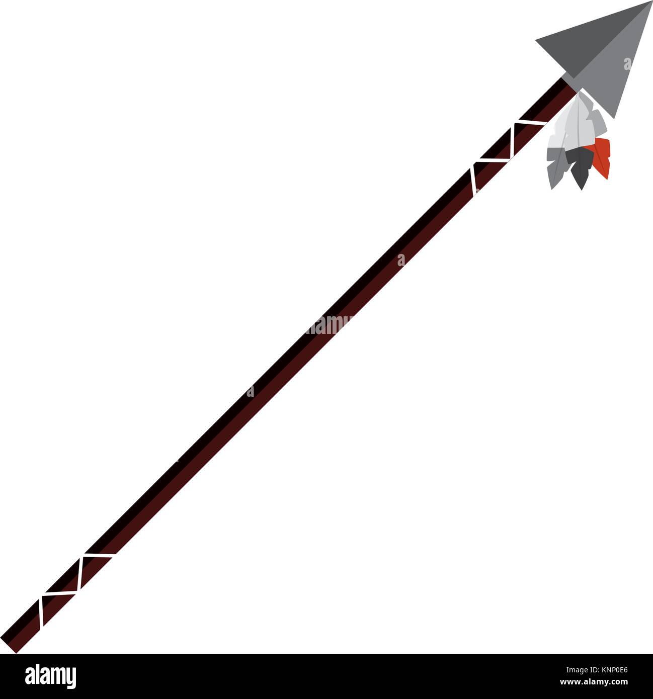 spear native american indian weapon Stock Vector Image & Art - Alamy