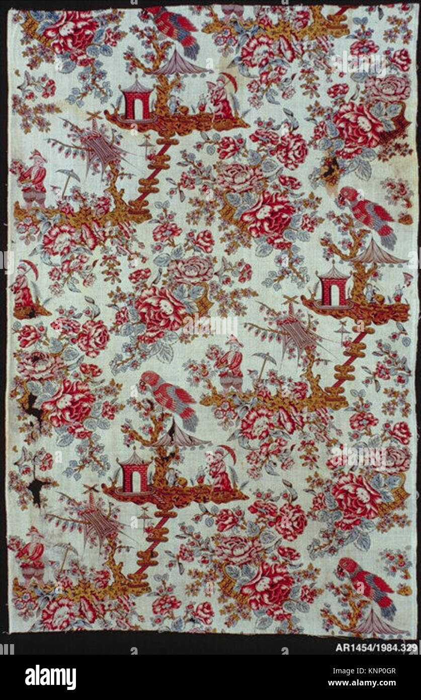 'Le Perroquet Chinois' is an 18th-century French textile from Beauvais ...