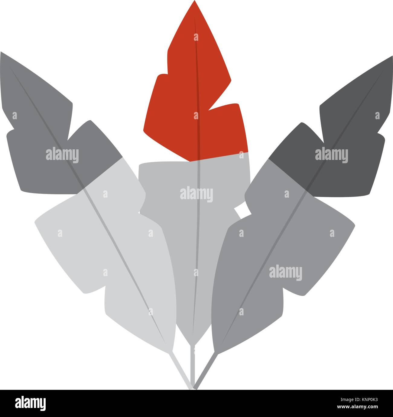 The three feathers Stock Vector Images - Alamy