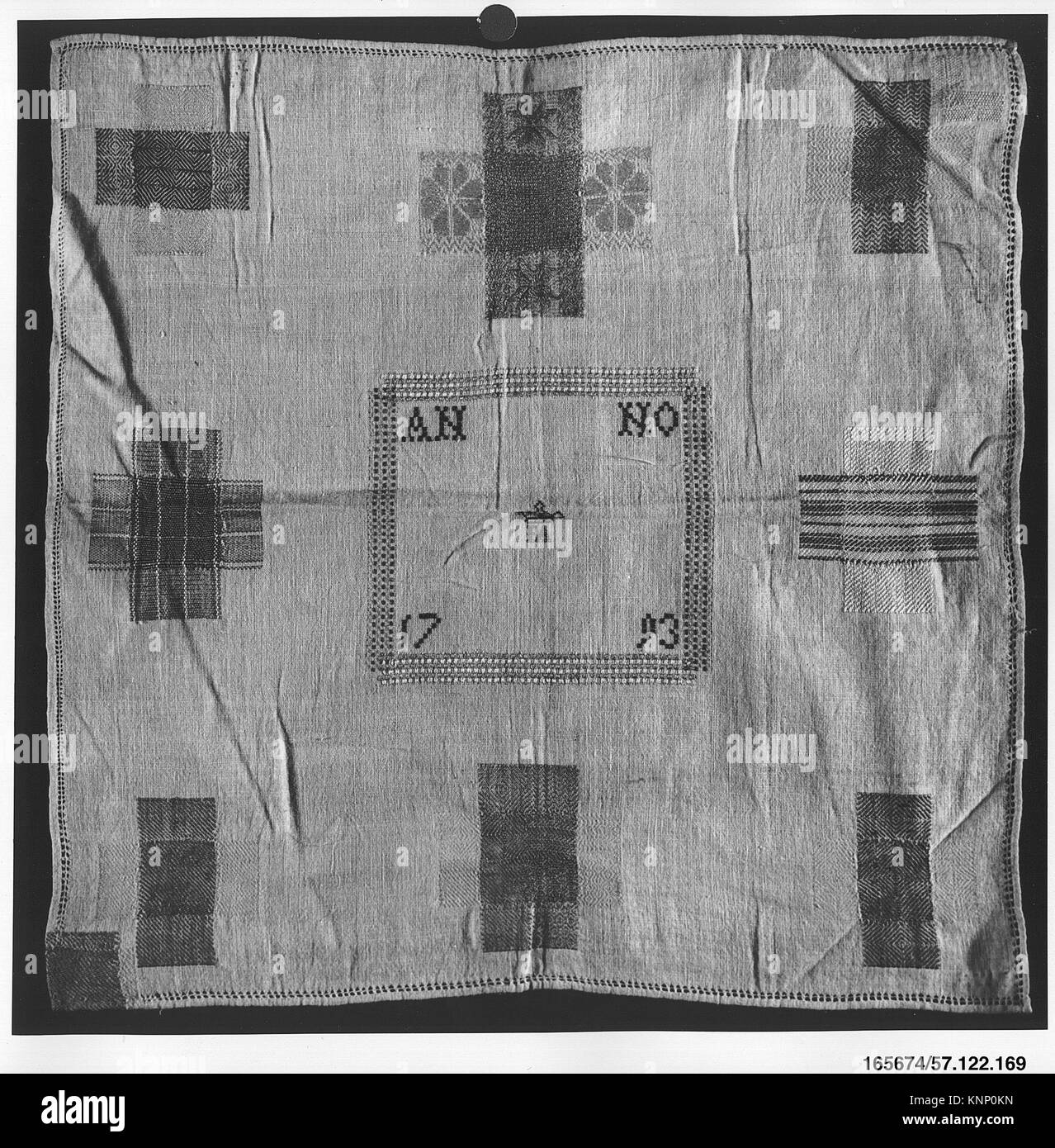 Embroidered darning sampler MET 165674 Embroidered darning sampler MET ...