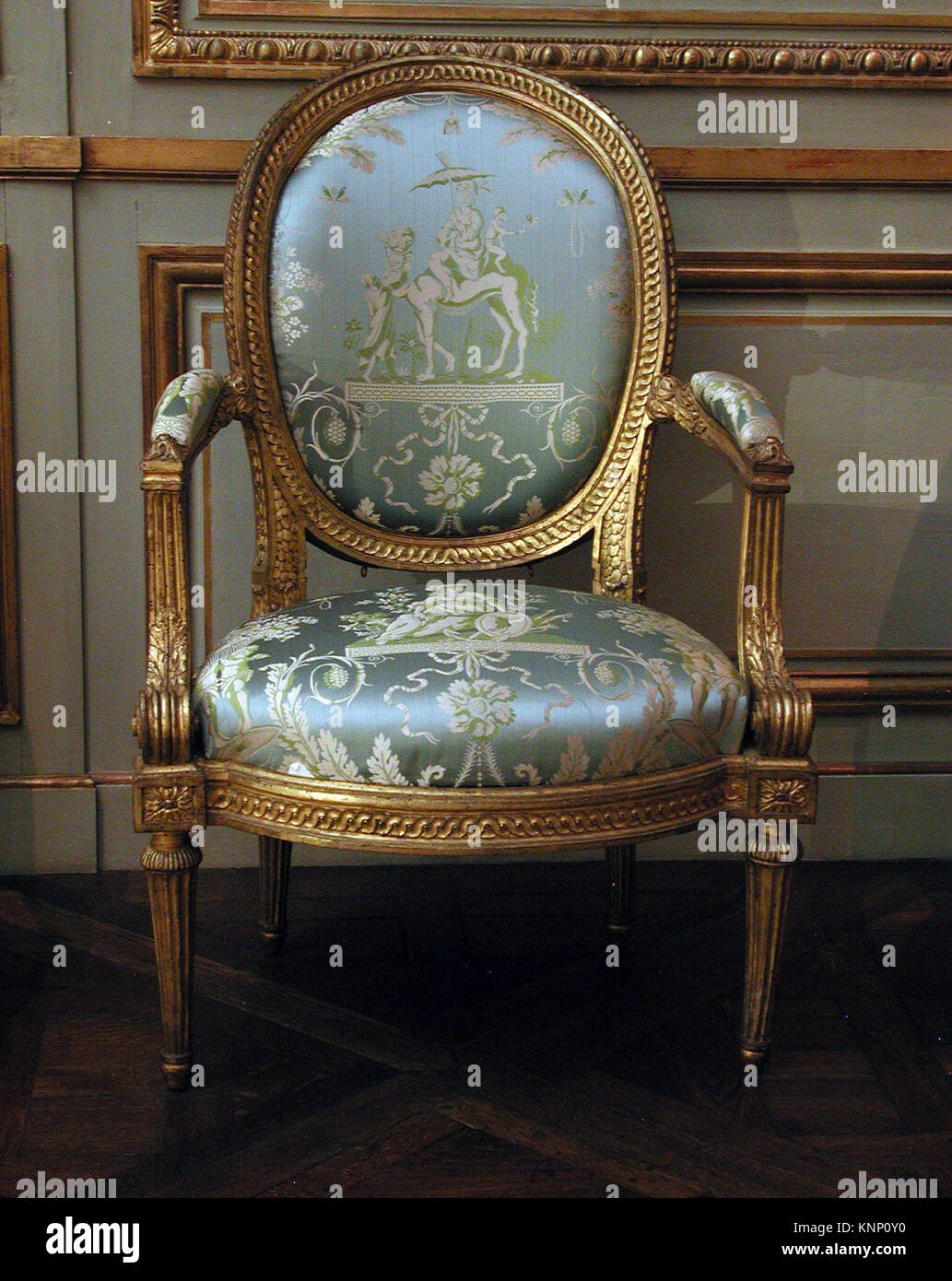 An armchair, part of a set of four, cataloged as MET SF57 65 5 236092 ...