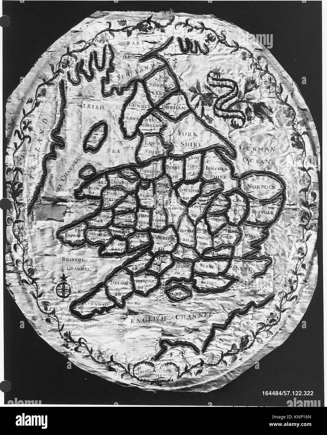 Embroidered map sampler MET 164484 Embroidered map sampler MET 164484 / ...